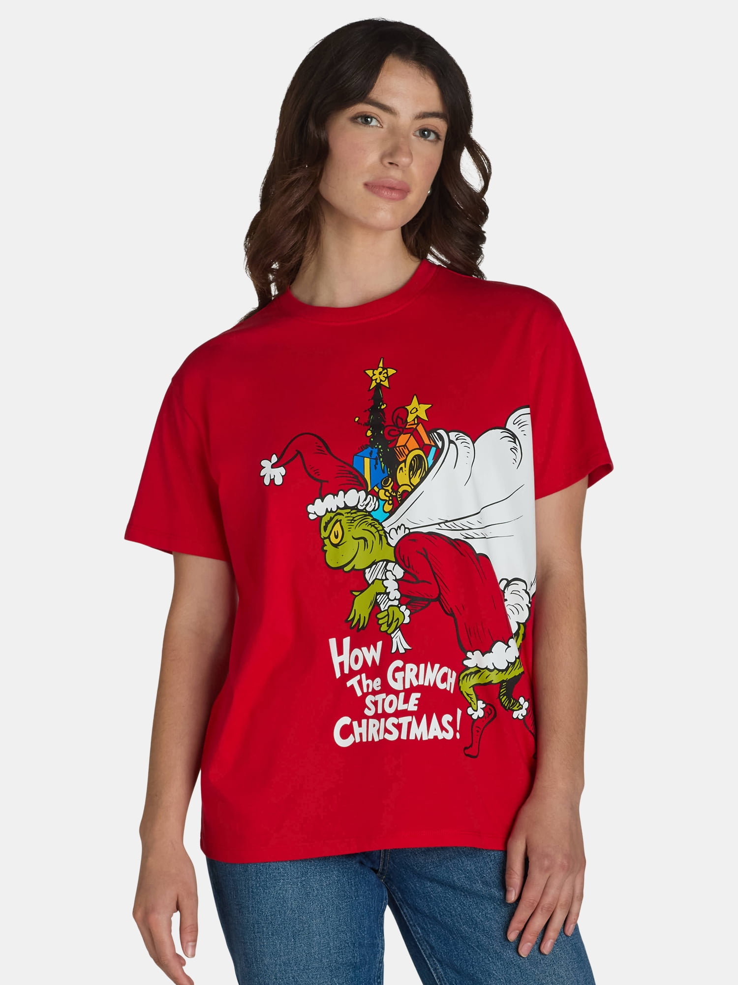 LICENSED The Grinch Women’s Graphic Print Tee, XS-XXL, Comfortable ...