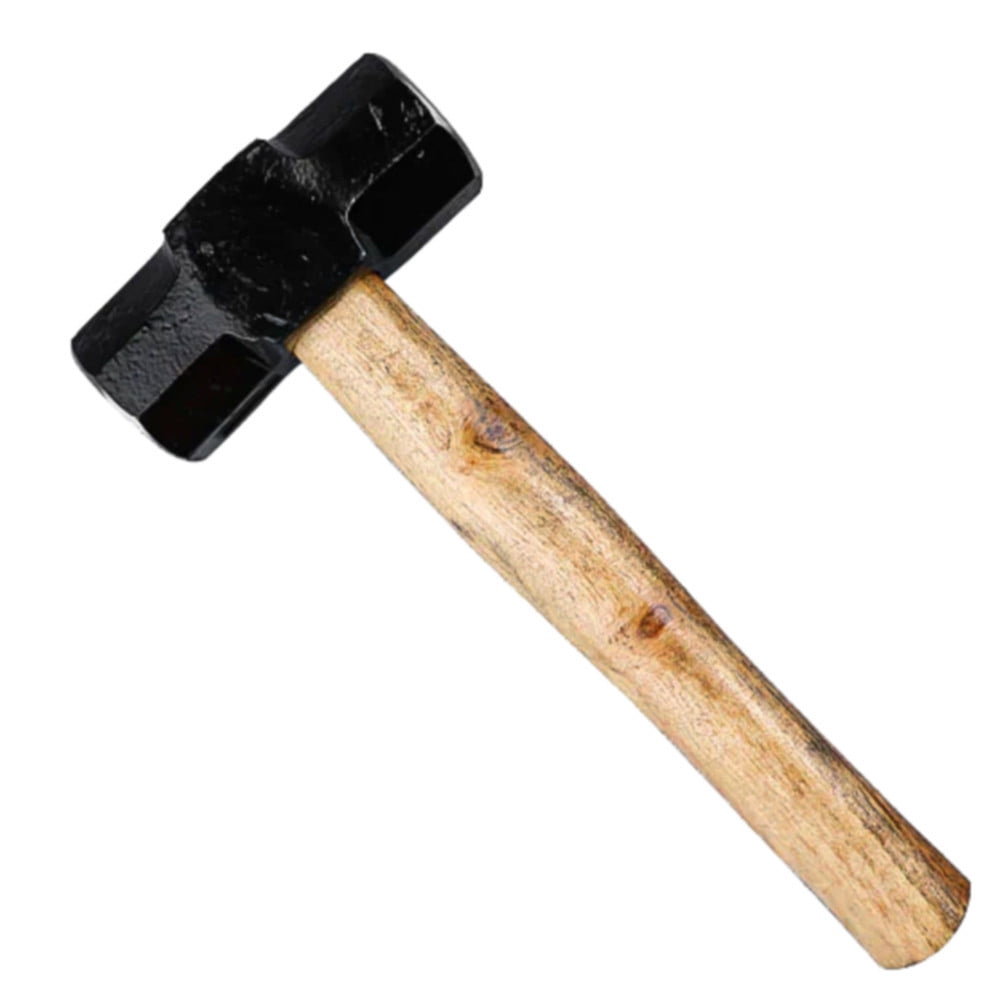 JRSDRIVE Sledge Hammer 4 lb Wooden Hammer Polished Hitting Face ...