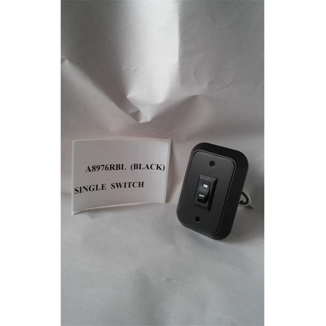 JRV PRODUCTS A8976RBL Single Switch- Black - Walmart.com