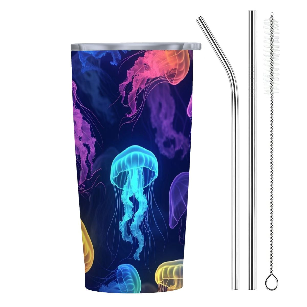 JRXY 20oz Car Straw Cup (with Straw) Anime Jellyfish 20oz - Walmart.com