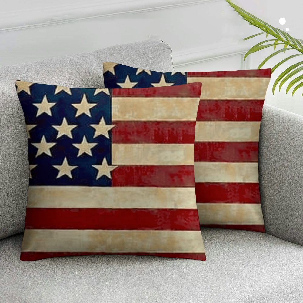 JRXY 4th of July Decorations Pillow Covers,Independence Day Pillow ...