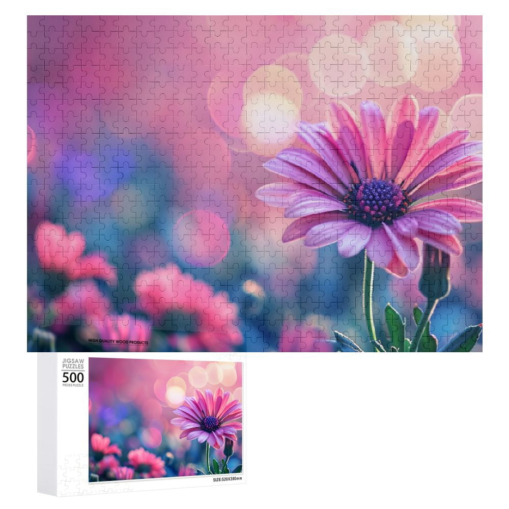 JRXY A Flower, Bright Background, Daylight Wooden Puzzle for Adults and ...