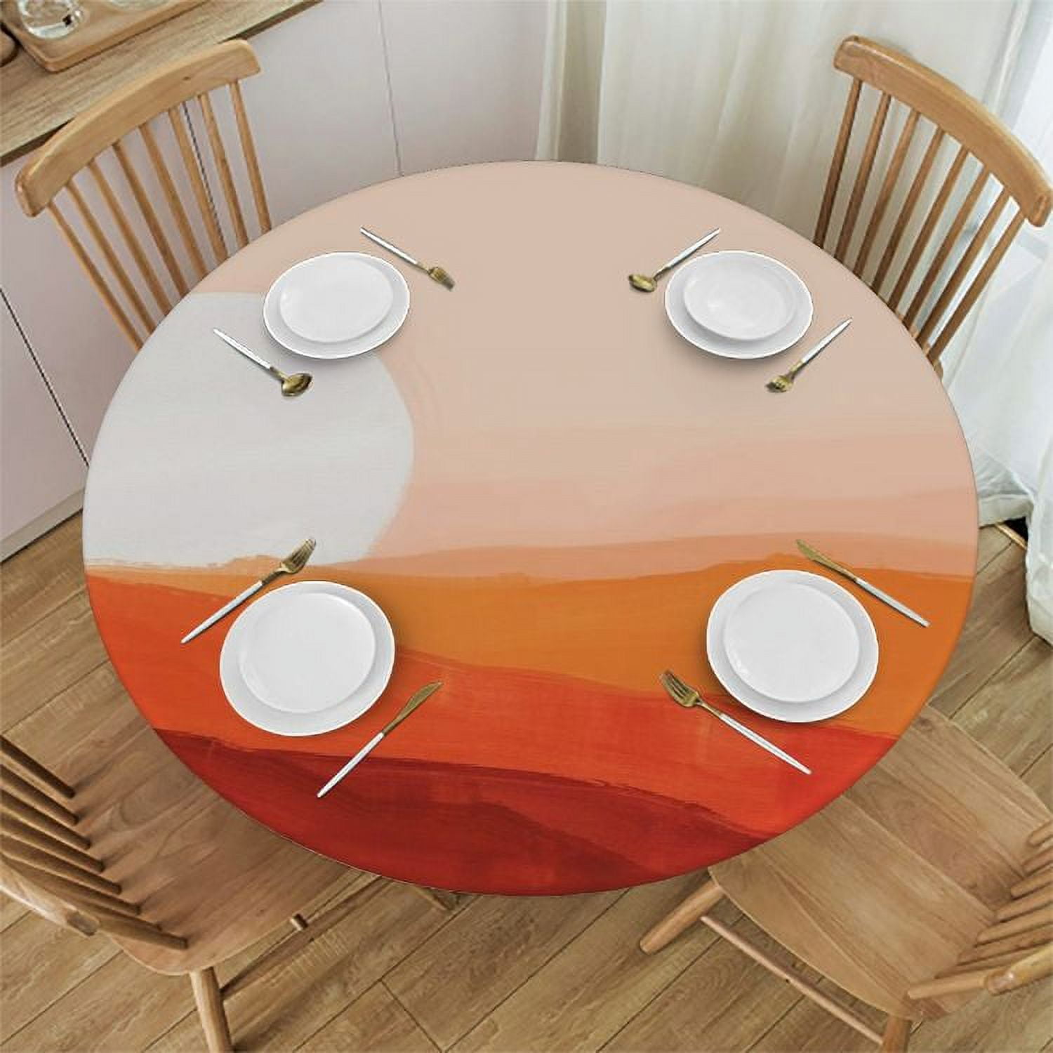 JRXY Abstract Scenery Round Tablecloth, Thought-Provoking and Beautiful ...