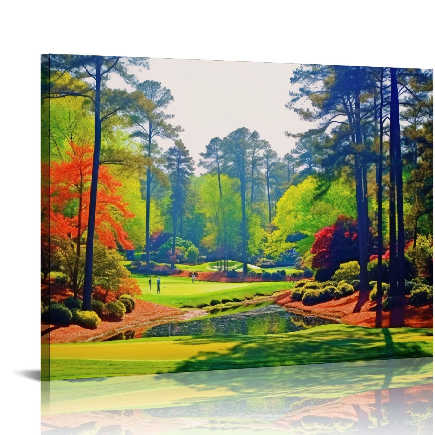 JRXY Augusta Golf Course FRAMED Canvas Print Home Decor Wall Art ...