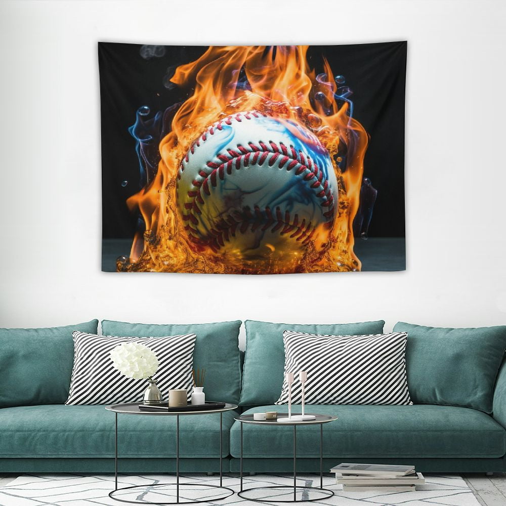 JRXY Baseball Tapestry Wall Decor Sports Art Tapestry For Boys Bedroom ...