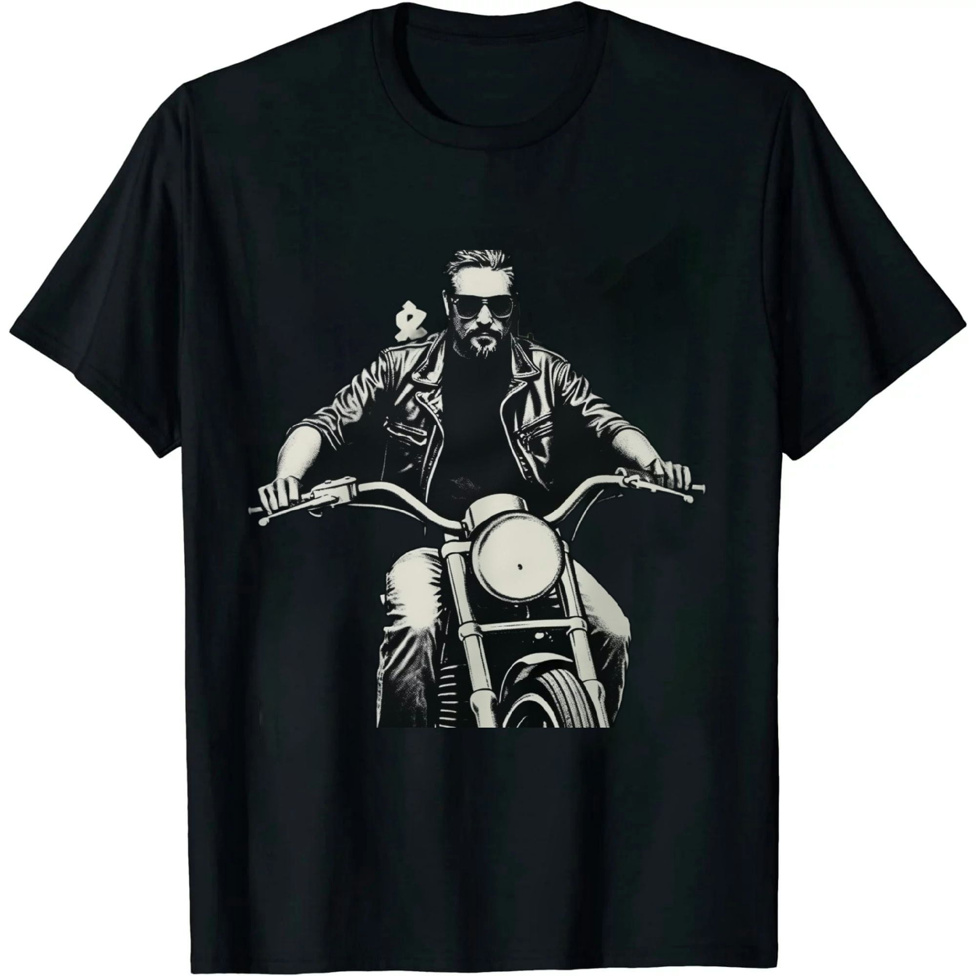 JRXY Biker Dad Motorcycle Father's Day Design for Fathers T-Shirt Black ...