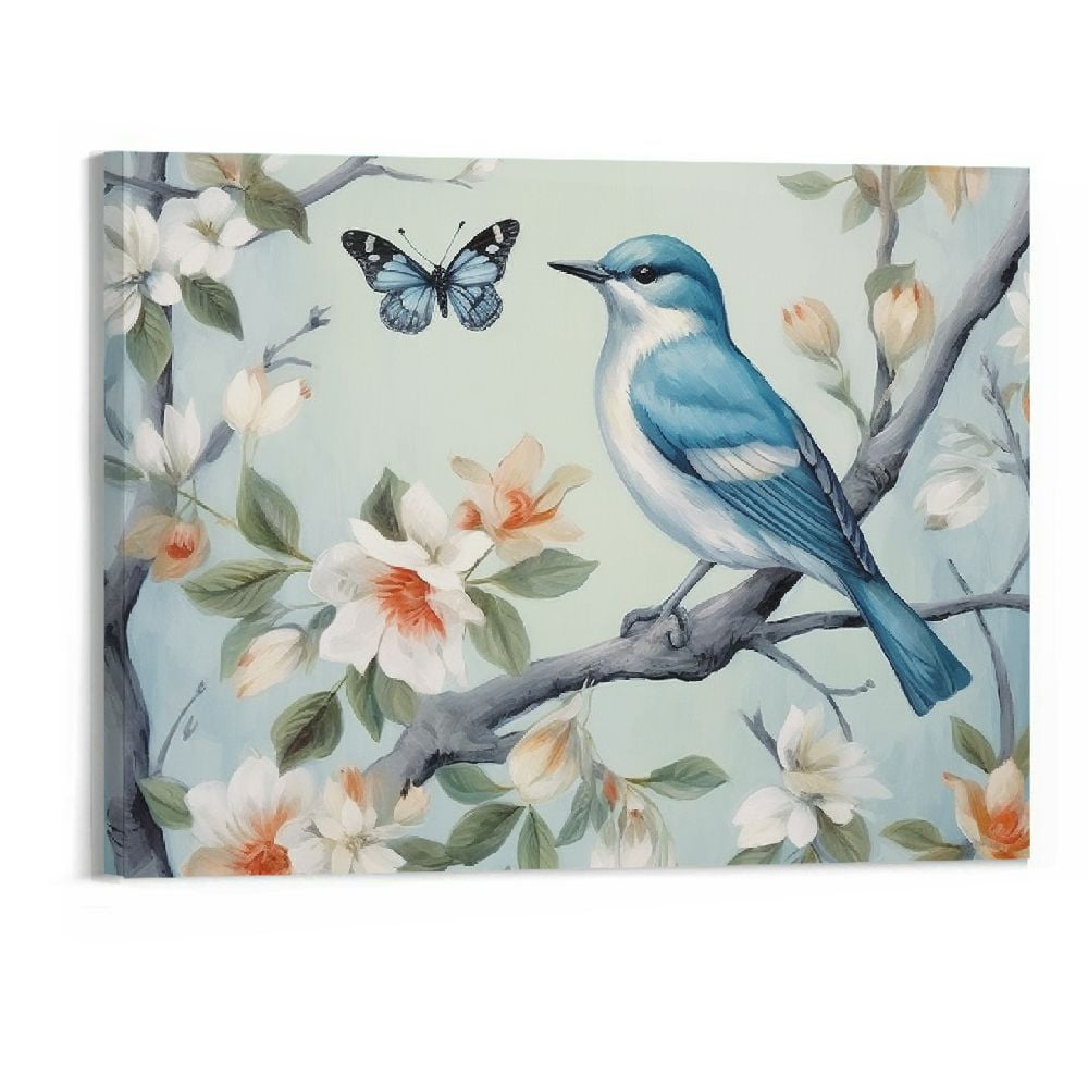 JRXY Blue Bird Wall Decor Bird Pictures Wall Decor Blue Bird Picture ...