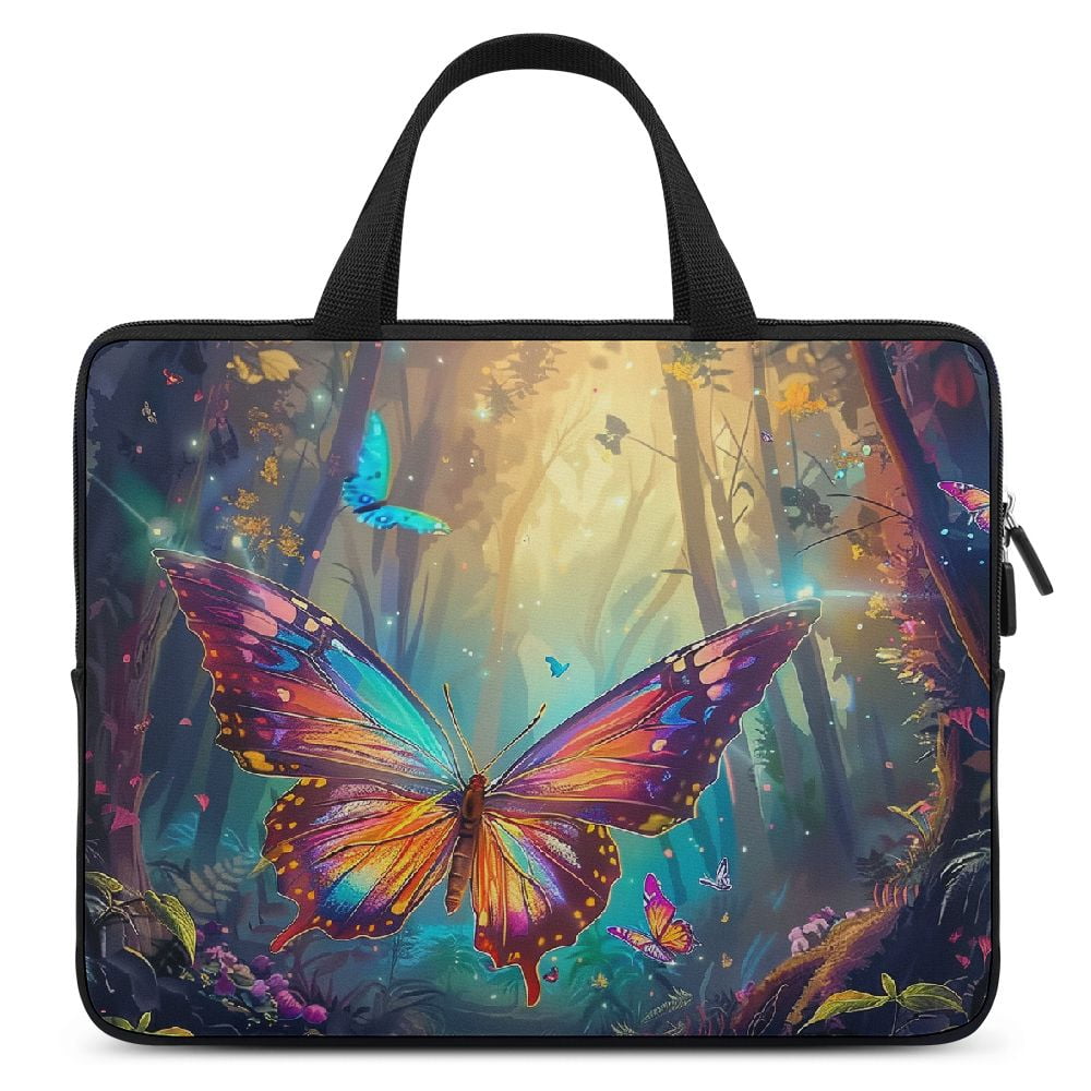JRXY Butterfly Diving Fabric Computer Protective Handle Case Laptop Bag ...