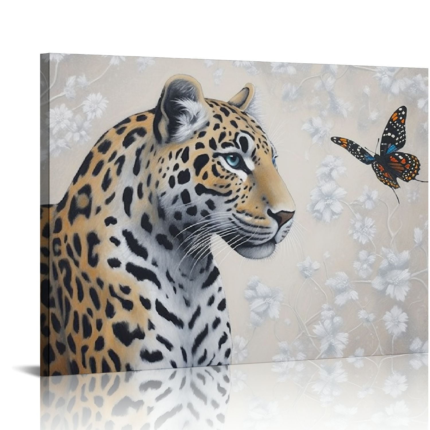 JRXY Cheetah Black Gold Wall Art: Leopard Decor Cheetah Print Room ...