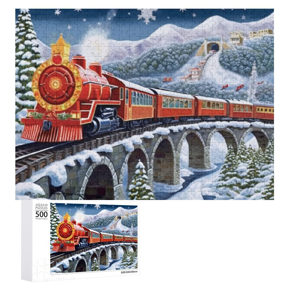JRXY Christmas Tree Wooden Puzzle - Eco-Friendly Impossible Puzzles for ...