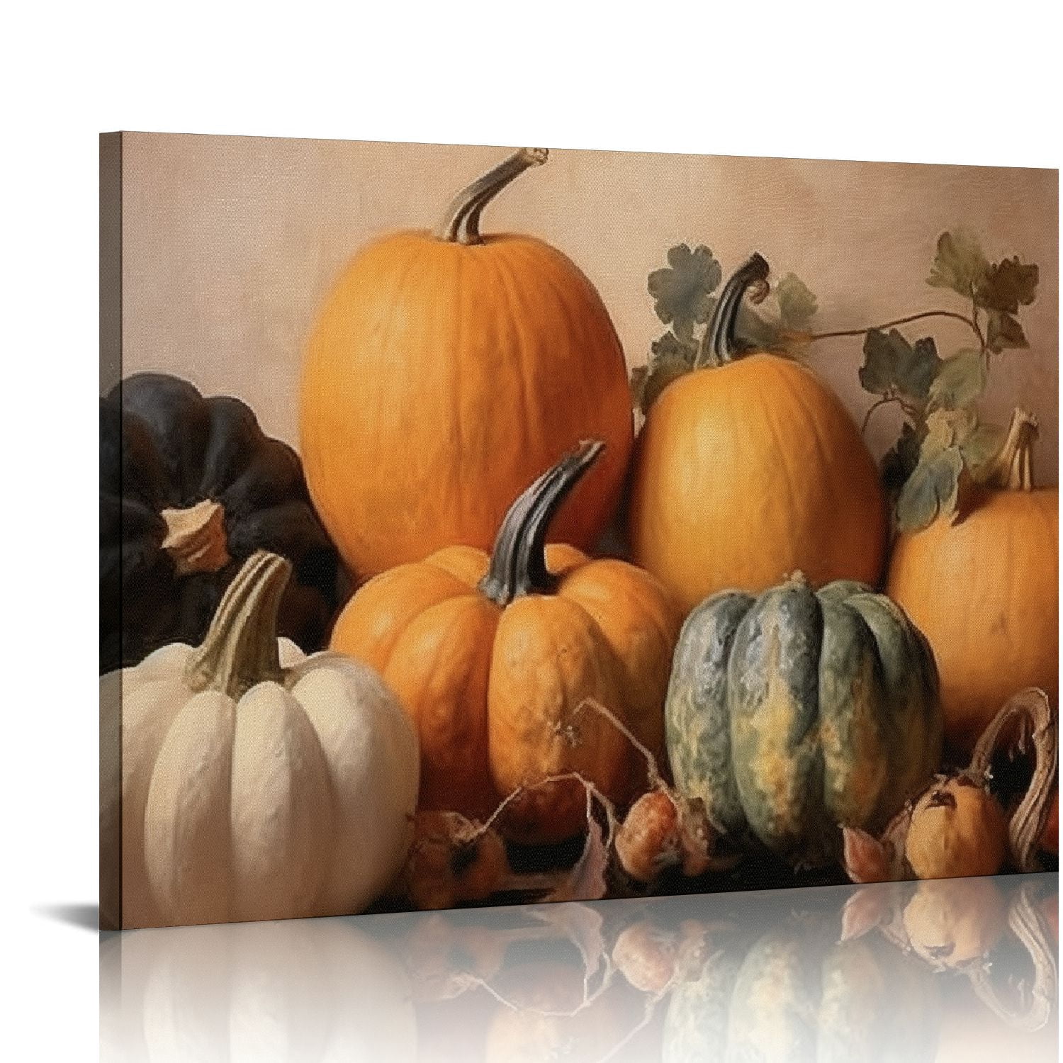 JRXY Classic Pumpkin Wall Art Painting Fall Pumpkins Thanksgiving Print ...