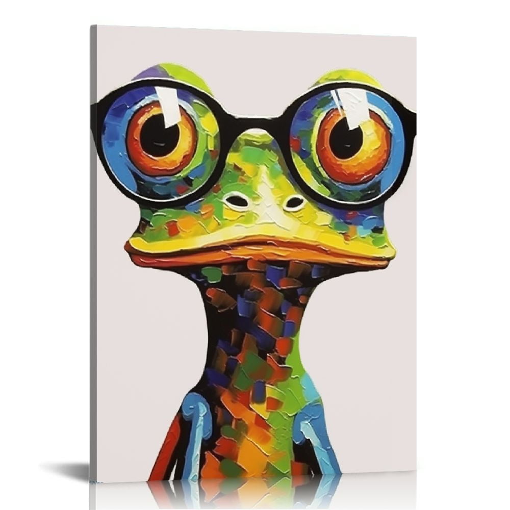 JRXY Cute Frog Graffiti Art Canvas Paintings Abstract Animals Posters ...