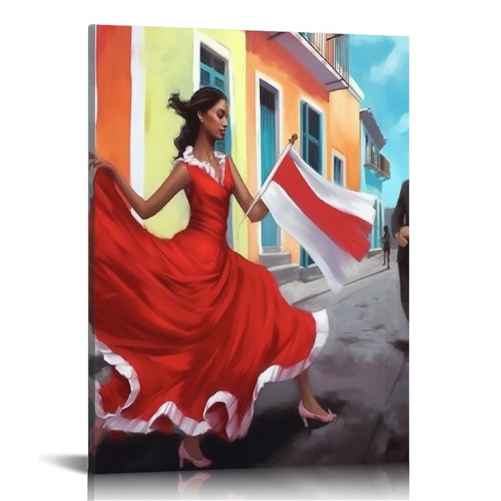 JRXY Dance Art Poster Puerto Rican Dance Afro Latin Dance American Wall ...