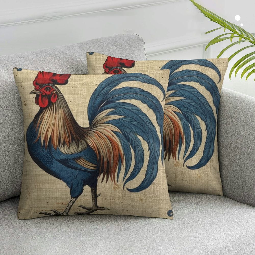 JRXY Decorative Pillow Cover Organic Chicken Pillow Cases French ...