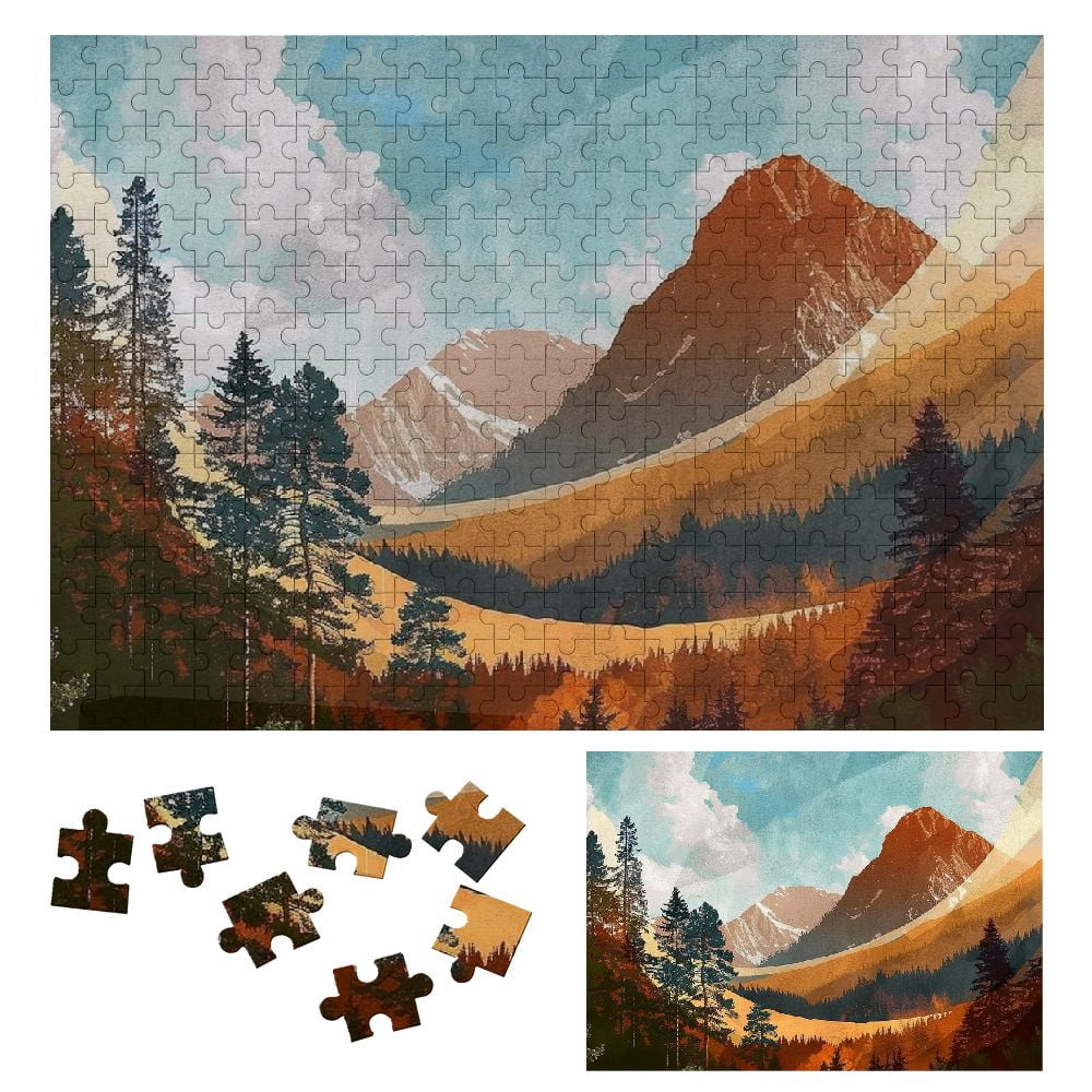 JRXY Environmental Art Wooden Jigsaw Puzzle Challenging Difficult Wood ...