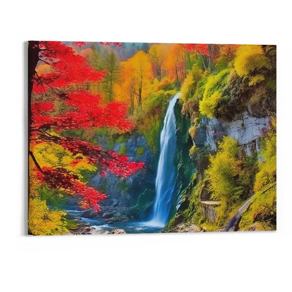 JRXY Four Seasons Wall Art Spring Summer Autumn Winter Landscape Canvas ...