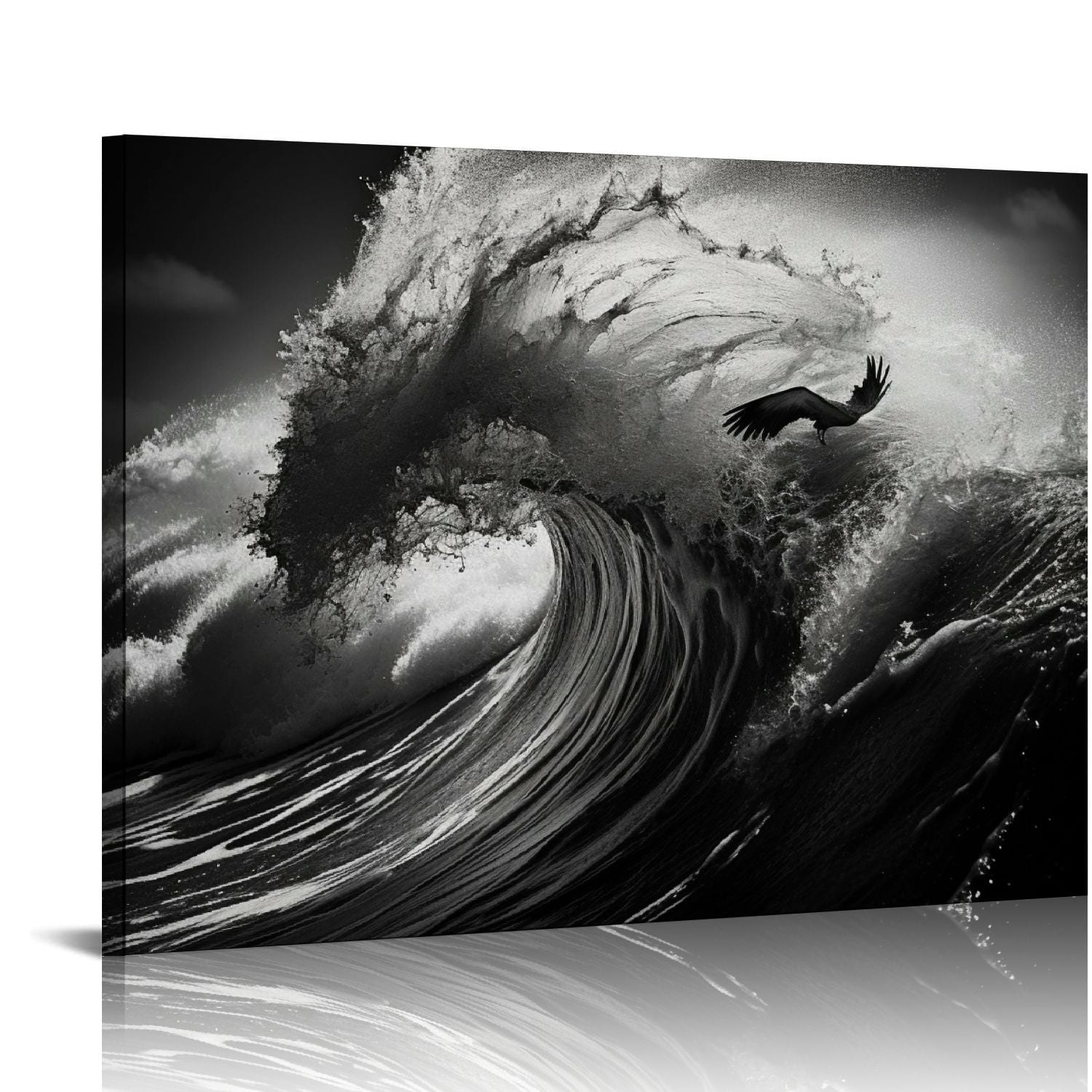 JRXY Framed Wall Art Canvas Ocean Decor Beach Theme Bedroom Large ...