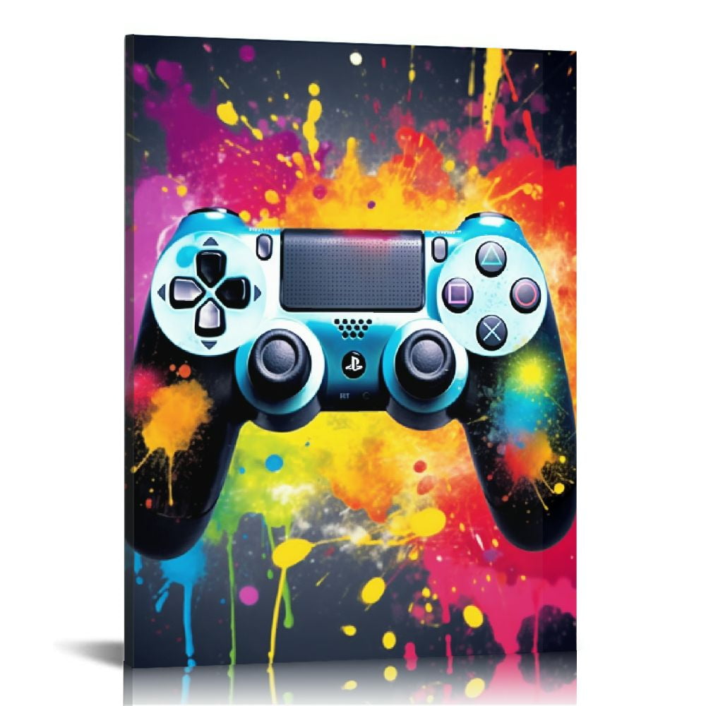 JRXY Gaming Wall Decor Gamer Room Decor for Modern Graffiti Wall Art ...
