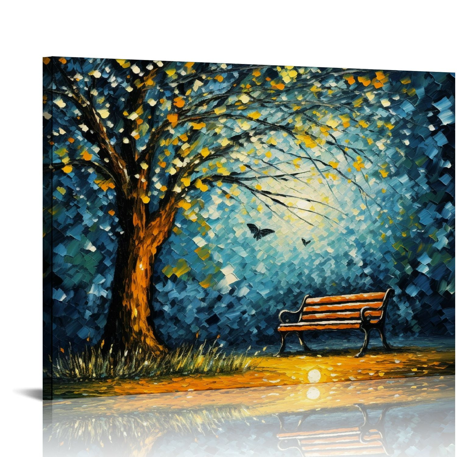 JRXY Gold Tree of Life Canvas Wall Art for Bedroom-Large 3D Framed Wall ...