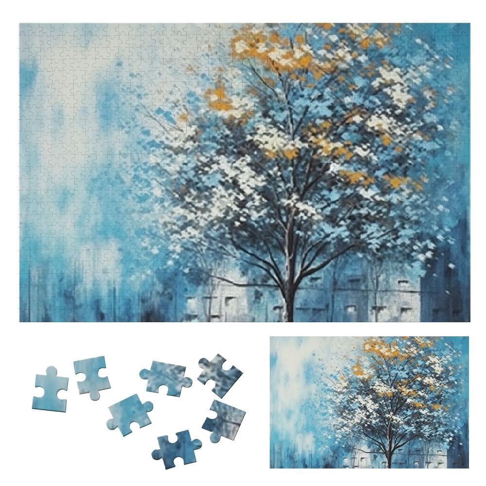 JRXY Impressionist Painting Wooden Jigsaw Puzzle for Adults and Kids ...