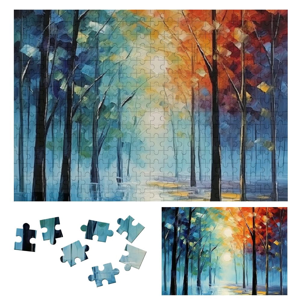 JRXY Impressionist Painting Wooden Jigsaw Puzzle for Adults and Kids ...