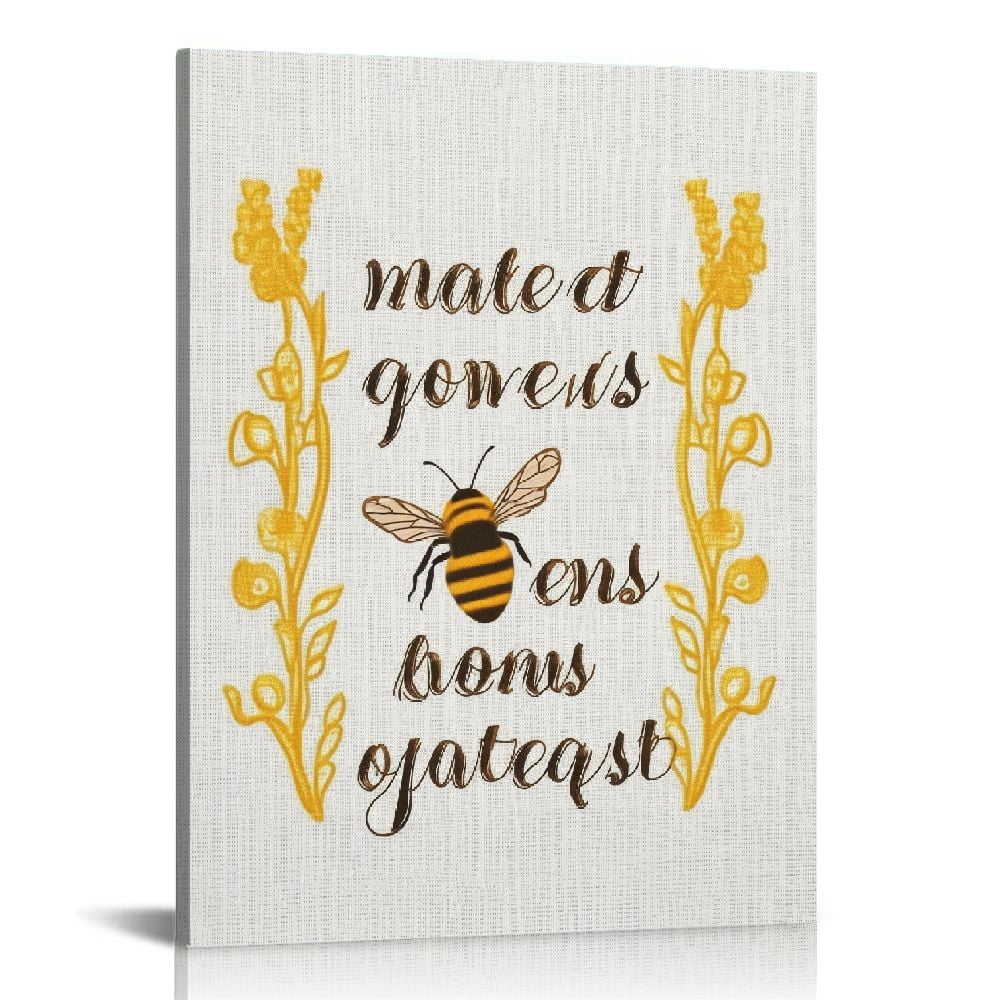 JRXY Inspirational Bible Verse Canvas Wall Art Pleasant Words are Like ...