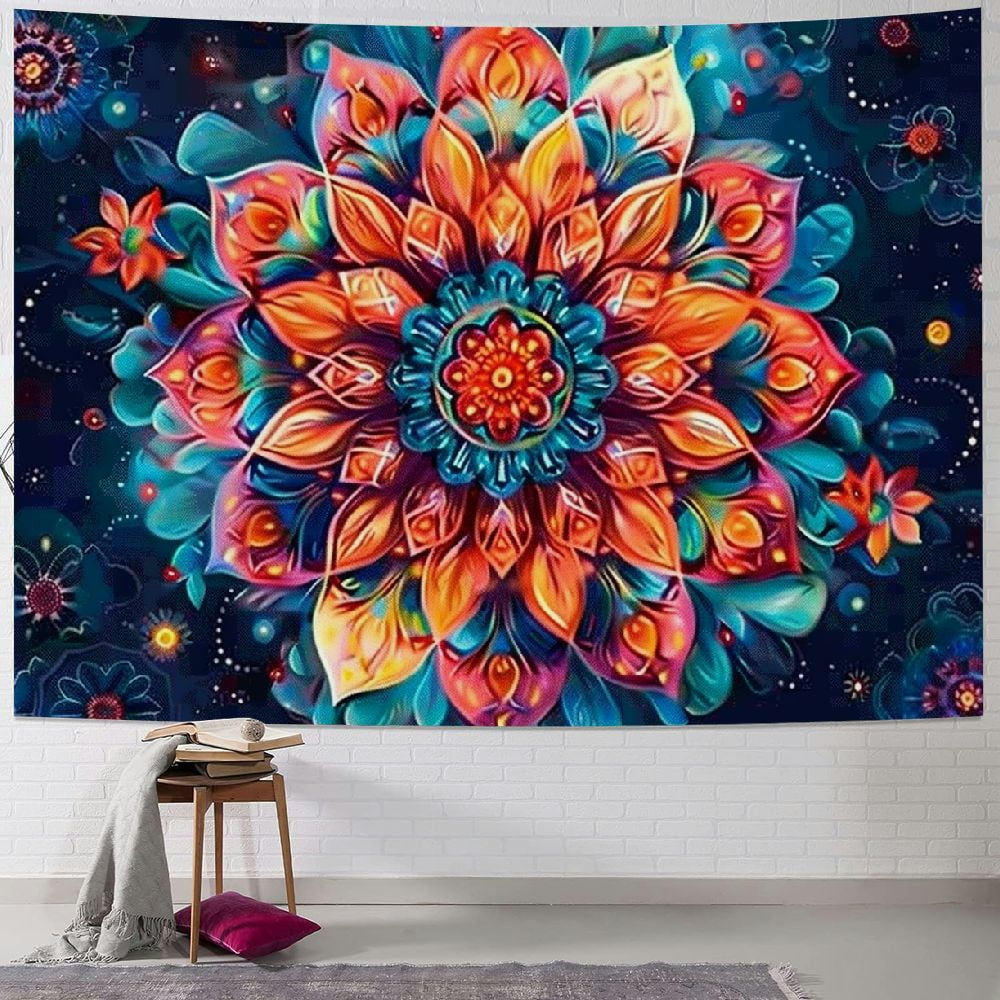 JRXY Mandala Tapestry Bohemian Hippie Mandala Tapestry Psychedelic ...