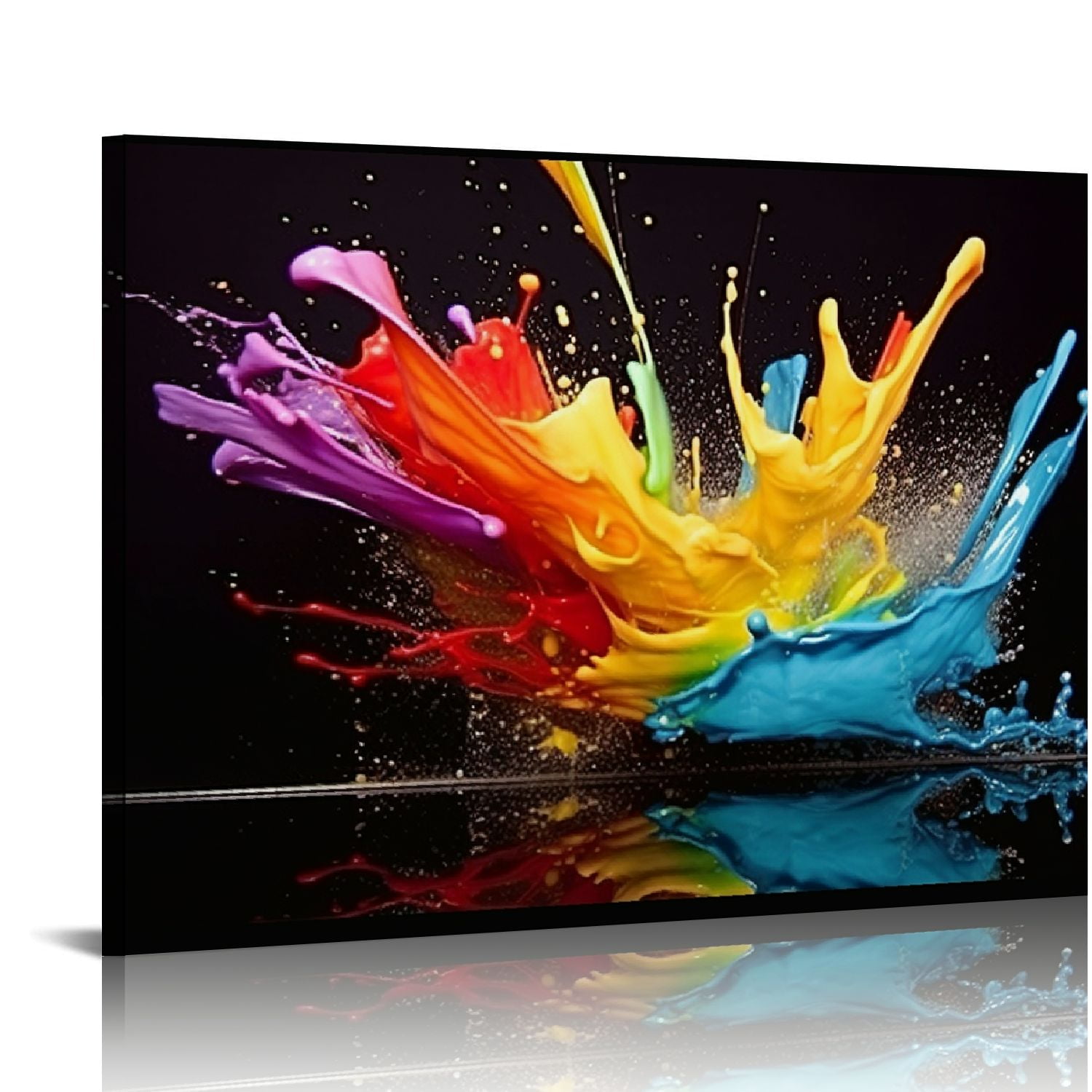 JRXY Modern Colorful Canvas Prints Colored Wall Art Picture of Paint ...