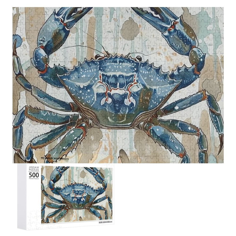 JRXY Nautical Ocean Animal Decor Sea Underwater Submarine Blue Crab ...