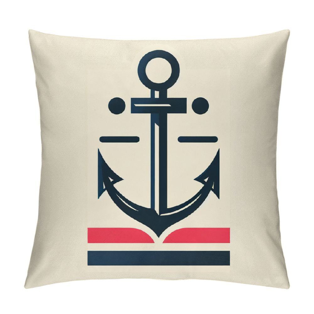 JRXY Nautical Pillow Covers, Nautical Throw Pillows for Couch, Anchor ...
