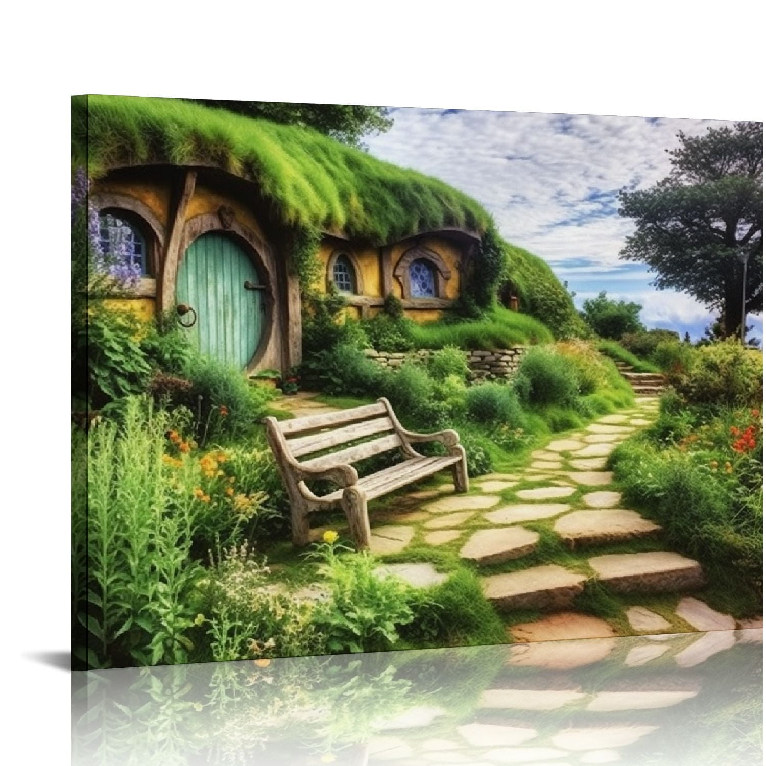 JRXY New Zealand Hobbiton Village Canvas Wall Art Landscape Posters ...
