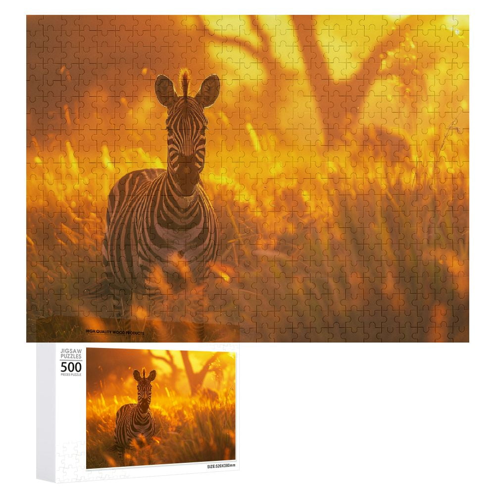 JRXY Plains Zebra Wooden Puzzle Challenging Difficult Wood Puzzles for ...
