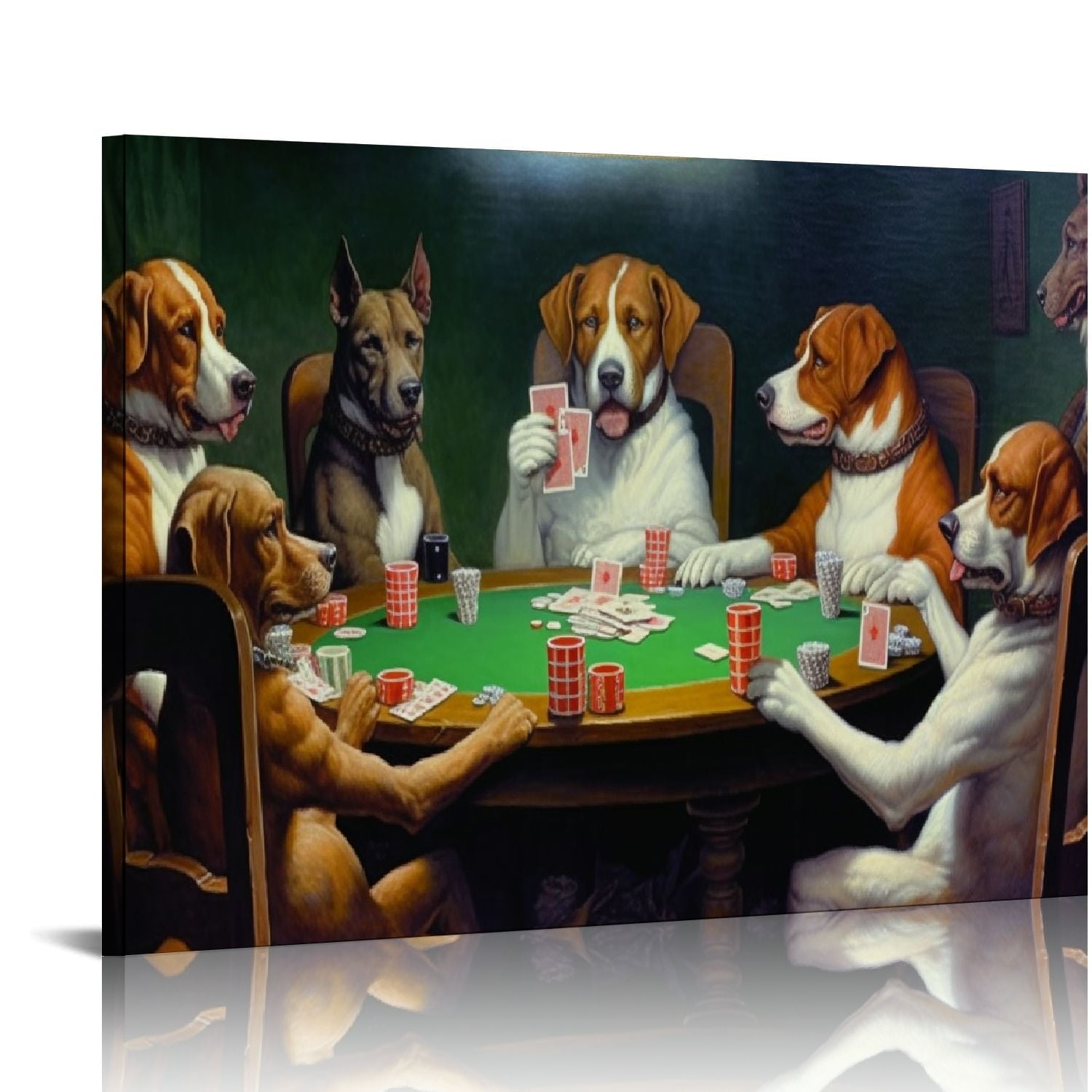 JRXY Pokers Dogs (or Dogs Playing Cards) Canvas Print Wall Art Famous ...