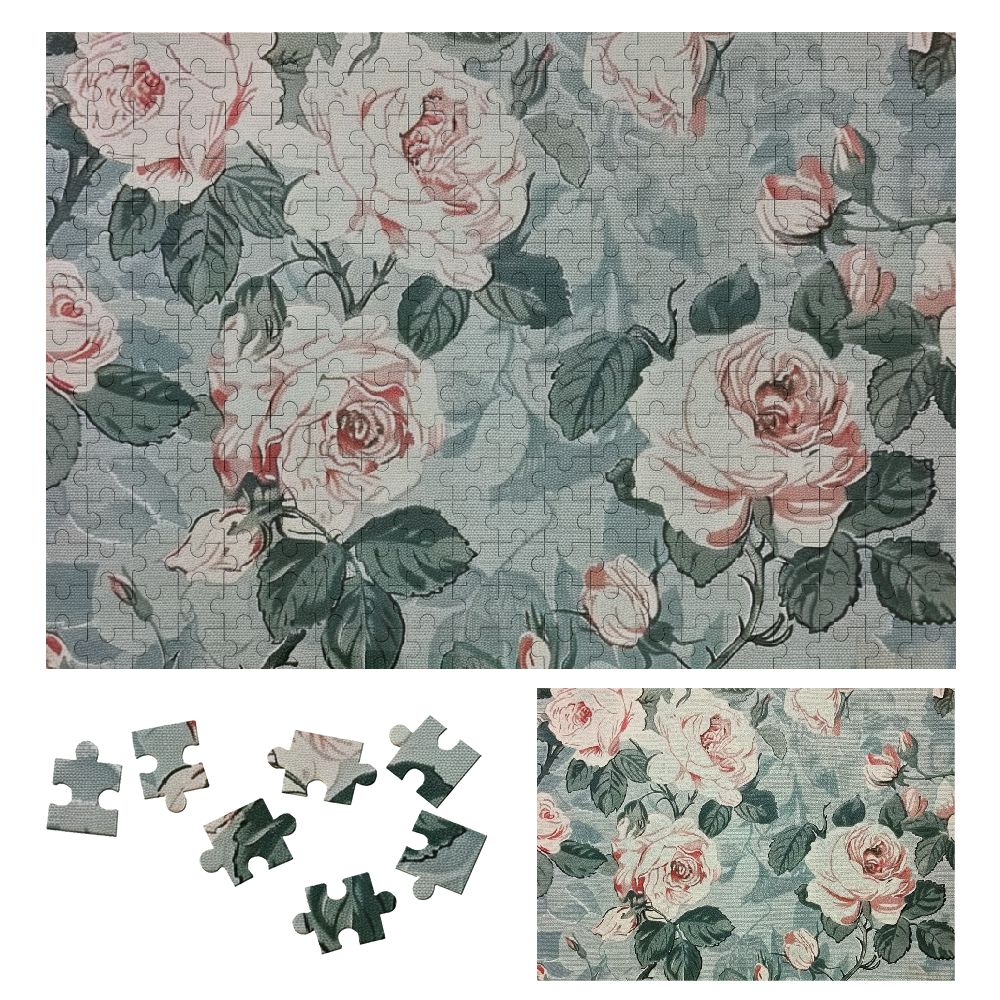 JRXY Roses Wooden Jigsaw Puzzle Challenging Difficult Wood Puzzles for ...