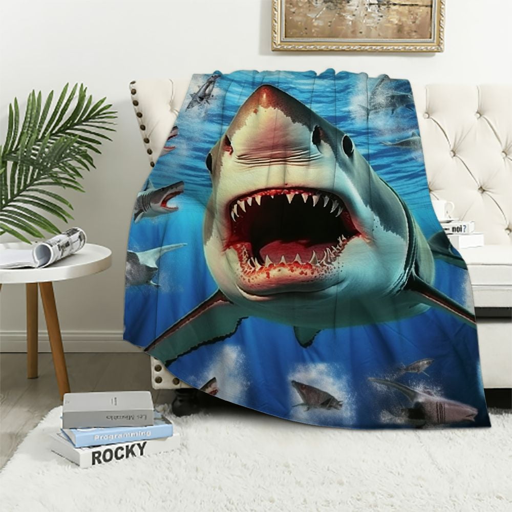 JRXY Shark Blanket,Shark Gifts for Shark Lovers Blanket,Shark Blanket ...