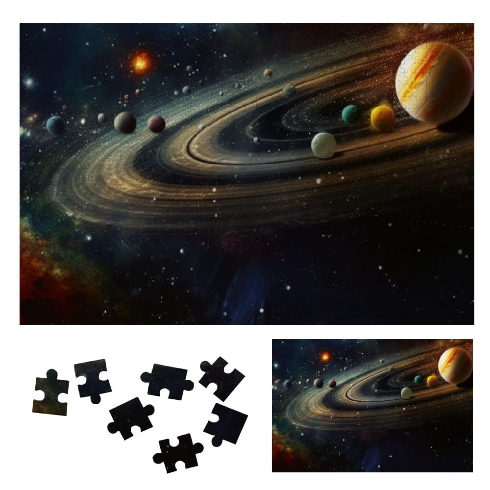 JRXY Solar System Planets Star Wooden Puzzle for Adults and Kids ...