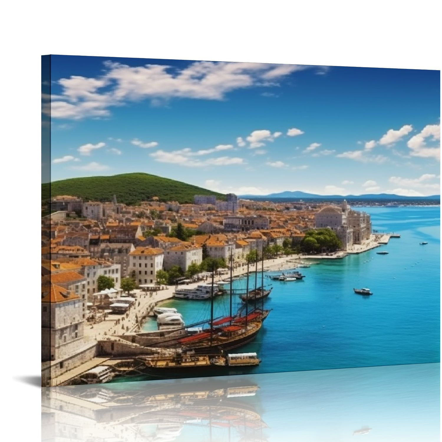 JRXY Split Coast Croatia Pictures Wall Decor Canvas Wall Art Landscape ...