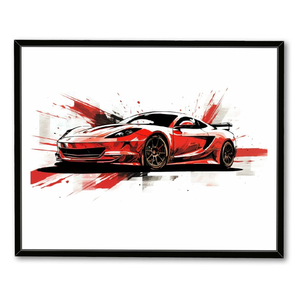 JRXY Super Car Posters for Boys Room - Modern Car Wall Art Prints ...