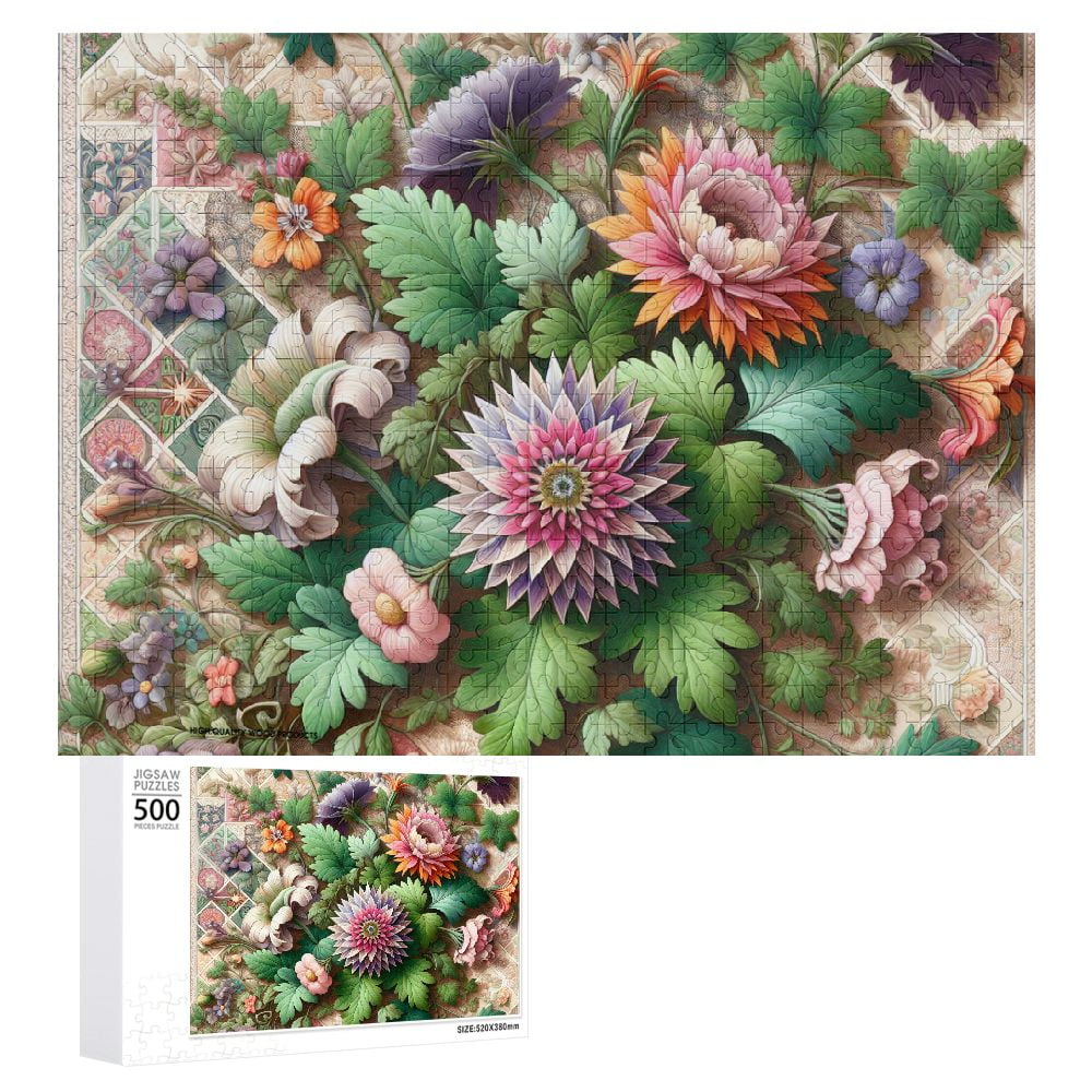 JRXY Vintage Pineapple Decorative Tropical Plant Flower Wooden Puzzle ...