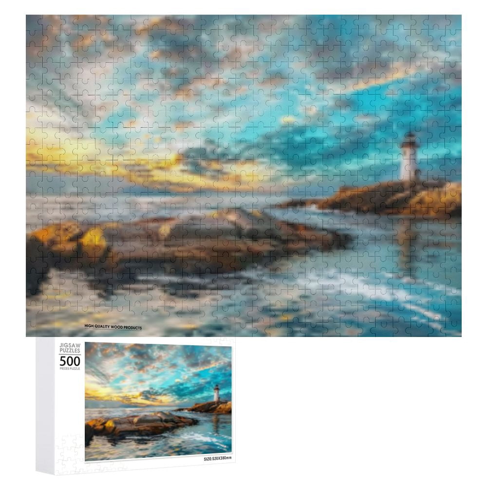 JRXY Wooden Jigsaw Puzzle - Premium Eco-Friendly Wood, Relaxing and ...