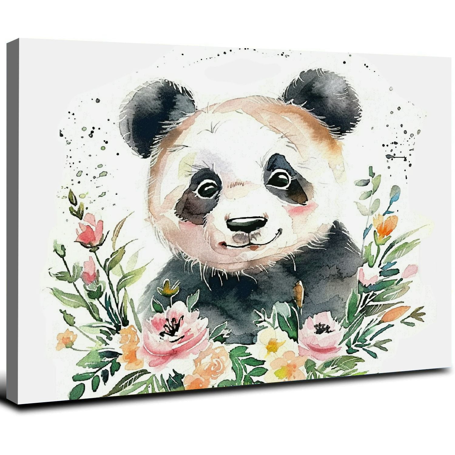 JRXY Young Panda Canvas Wall Art Animals Cute Baby Panda Canvas Poster ...