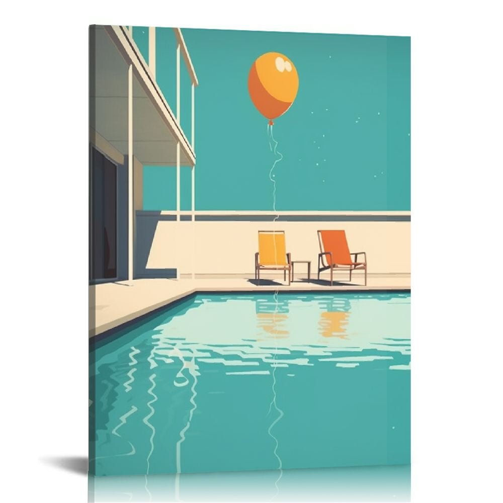 JRXY ocean canvas,Farmhouse Bathroom Decor,Swimming Pool Printable Wall ...