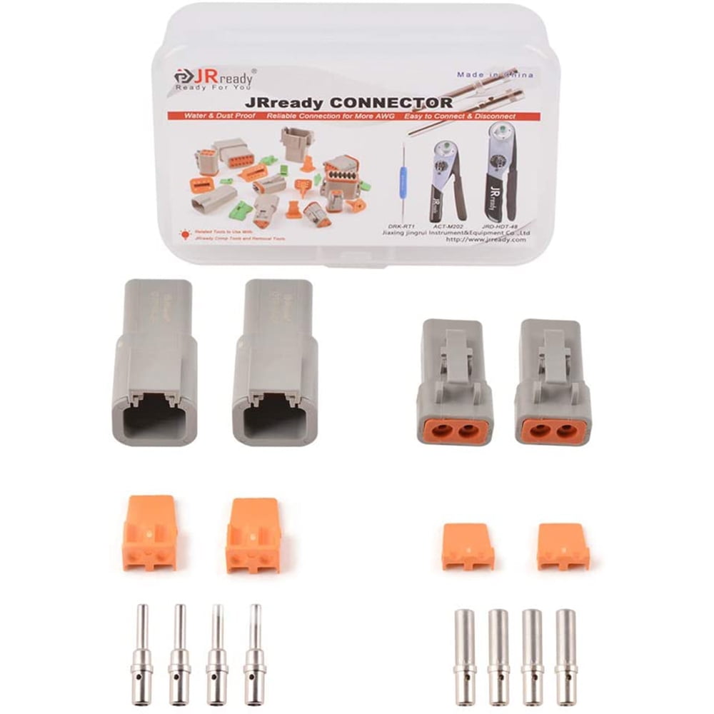 JRready DTP Connector Kit ST6138 2 Pin Gray Waterproof Electrical Wire ...