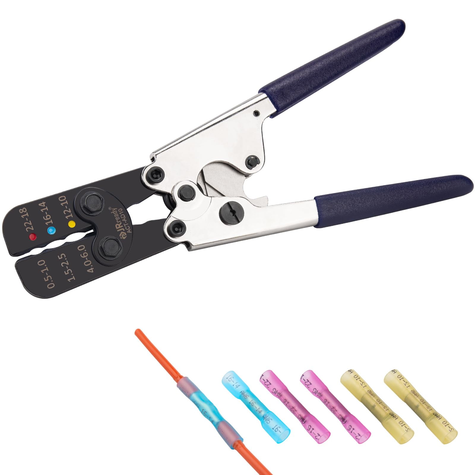 JRready Ratcheting Heat Shrink Terminal Crimper - Butt Splice ...