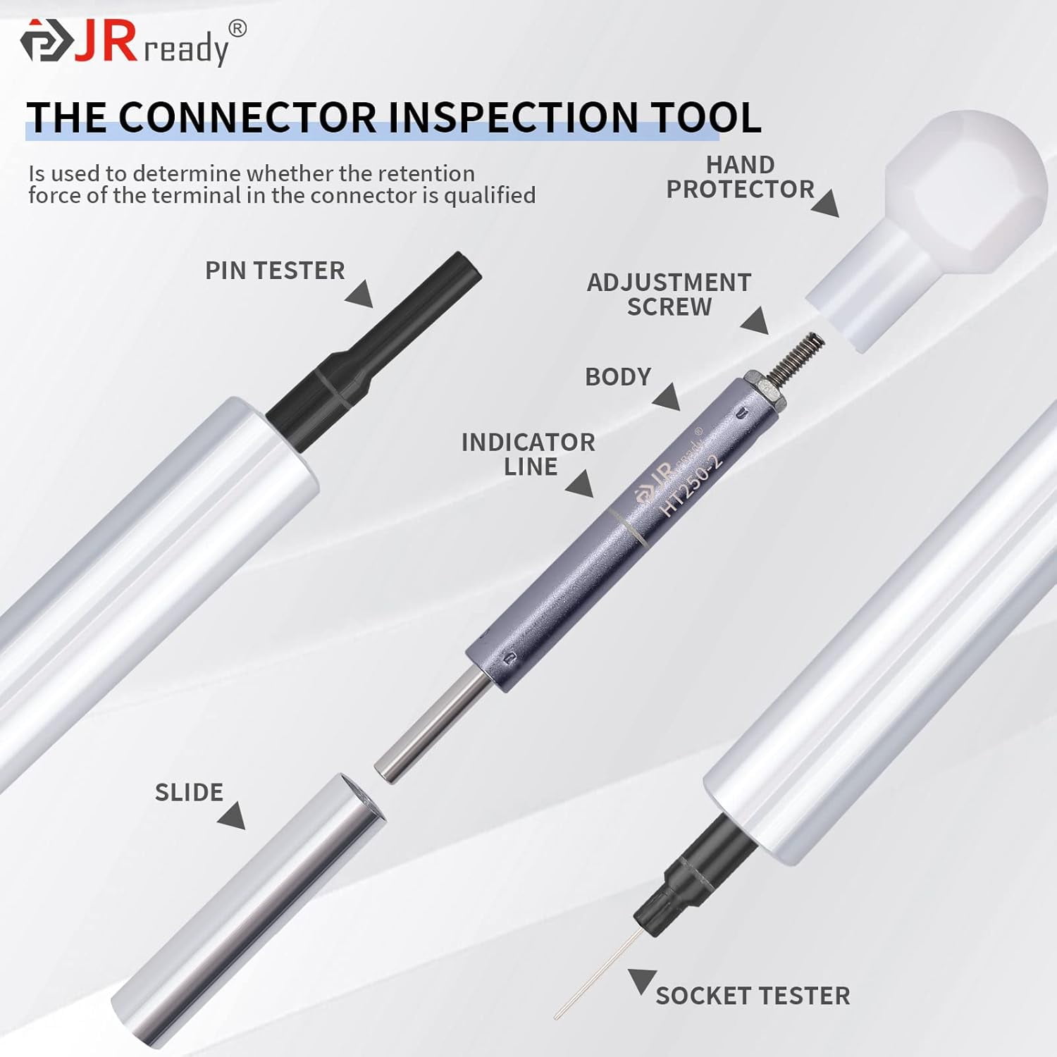 JRready ST5243-HT250 Connector Inspection Tool Kit with Removable Tips ...