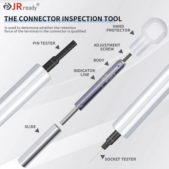JRready ST5243-HT250 Connector Inspection Tool Kit with Removable Tips ...