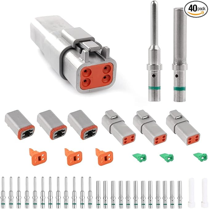JRready ST6114 DT 4 Pin Connector DT06-4S DT04-4P Gray Waterproof ...