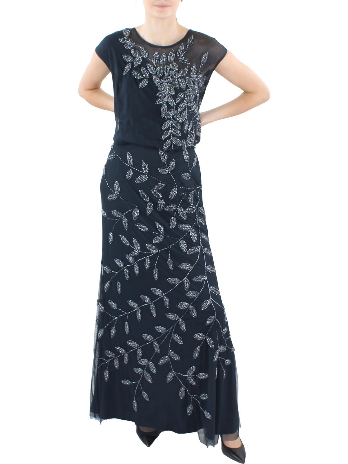 JS Collections Womens Mesh Embellished Formal Dress - Walmart.com