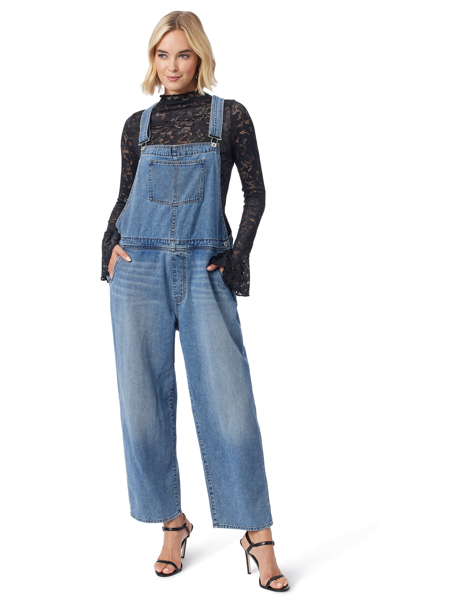 Jessica Simpson Women's and Women's Plus Baggy Overall, Sizes XS-4X ...