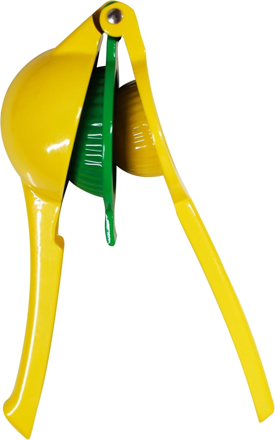 JS Gourmet 2 in 1 Metal Lemon and Lime Squeezer, Hand Press Manual Citrus Fruit Juicer with ...